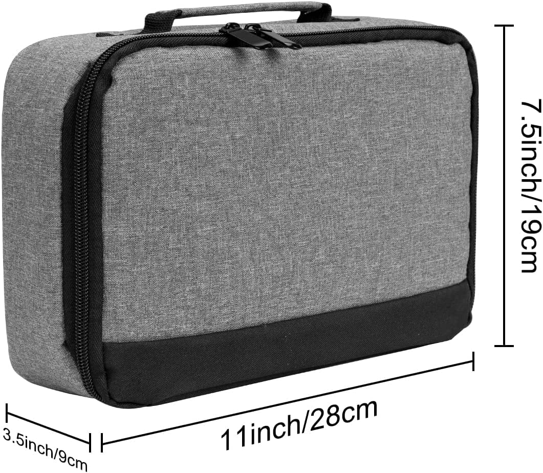 Projector CarryingCase , Compatible with Projector Bag with Accessories Pockets, Grey12 x 7.5 x 4 Inches