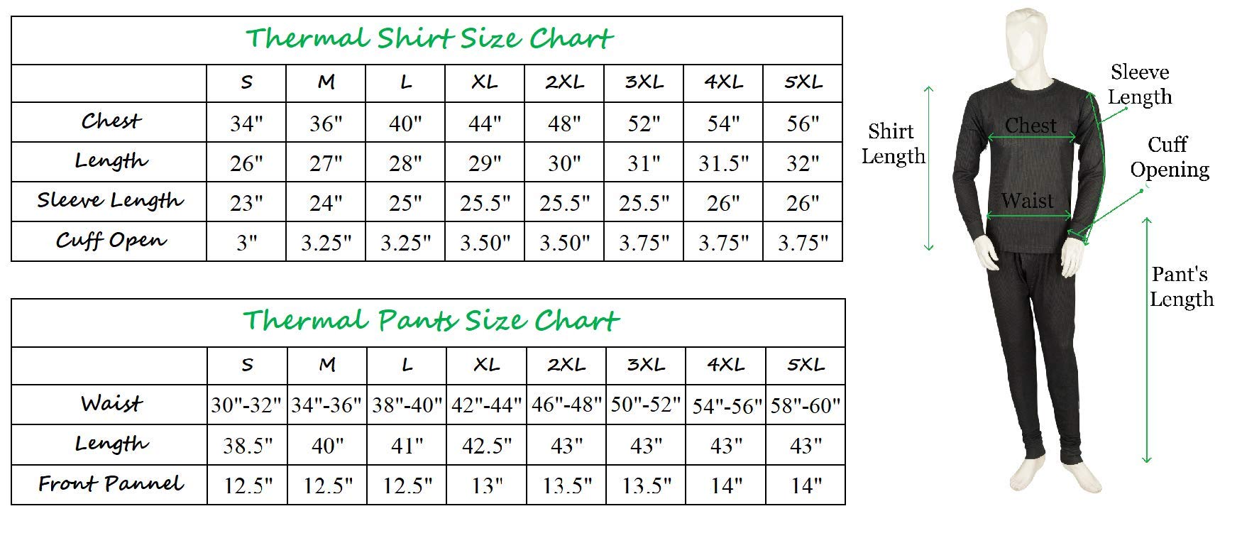 Styllion Cotton Blend Thermal Set (4XLT, Navy)