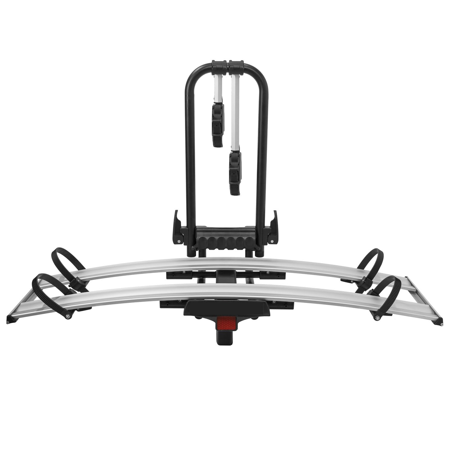 OMAC Auto Accessories Foldable Bike Rack Hitch Mounted | 2 Bicycle Carrier Racks Adjustable Hitches Suitable for Electric Bikes and Fat Bikes