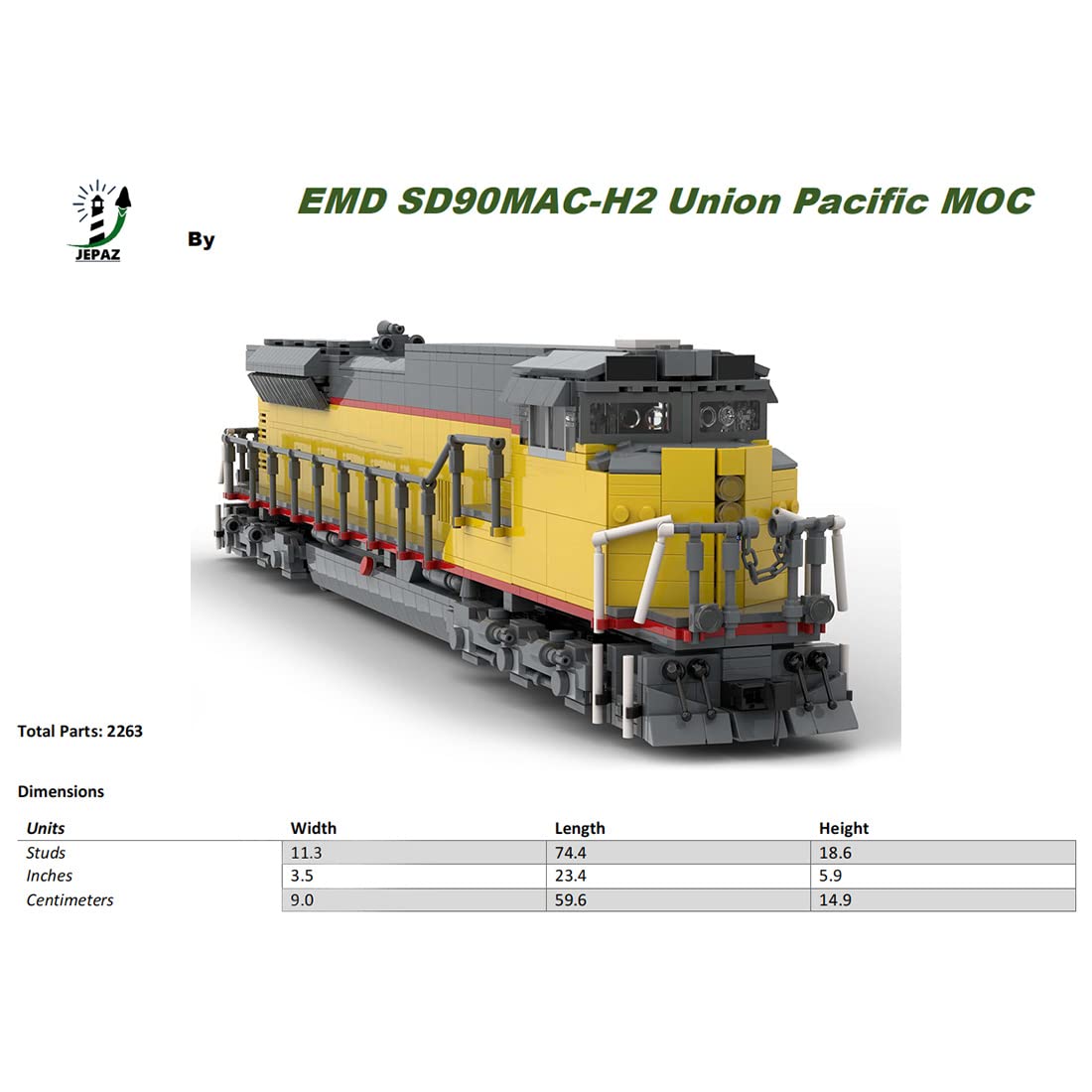 Topoo Big Train Sets RC Steam Locomotive Train Building Kit Express Toy Sets MOC-125311 Model Compatible with Lego Technic City Train - 2262 Pieces