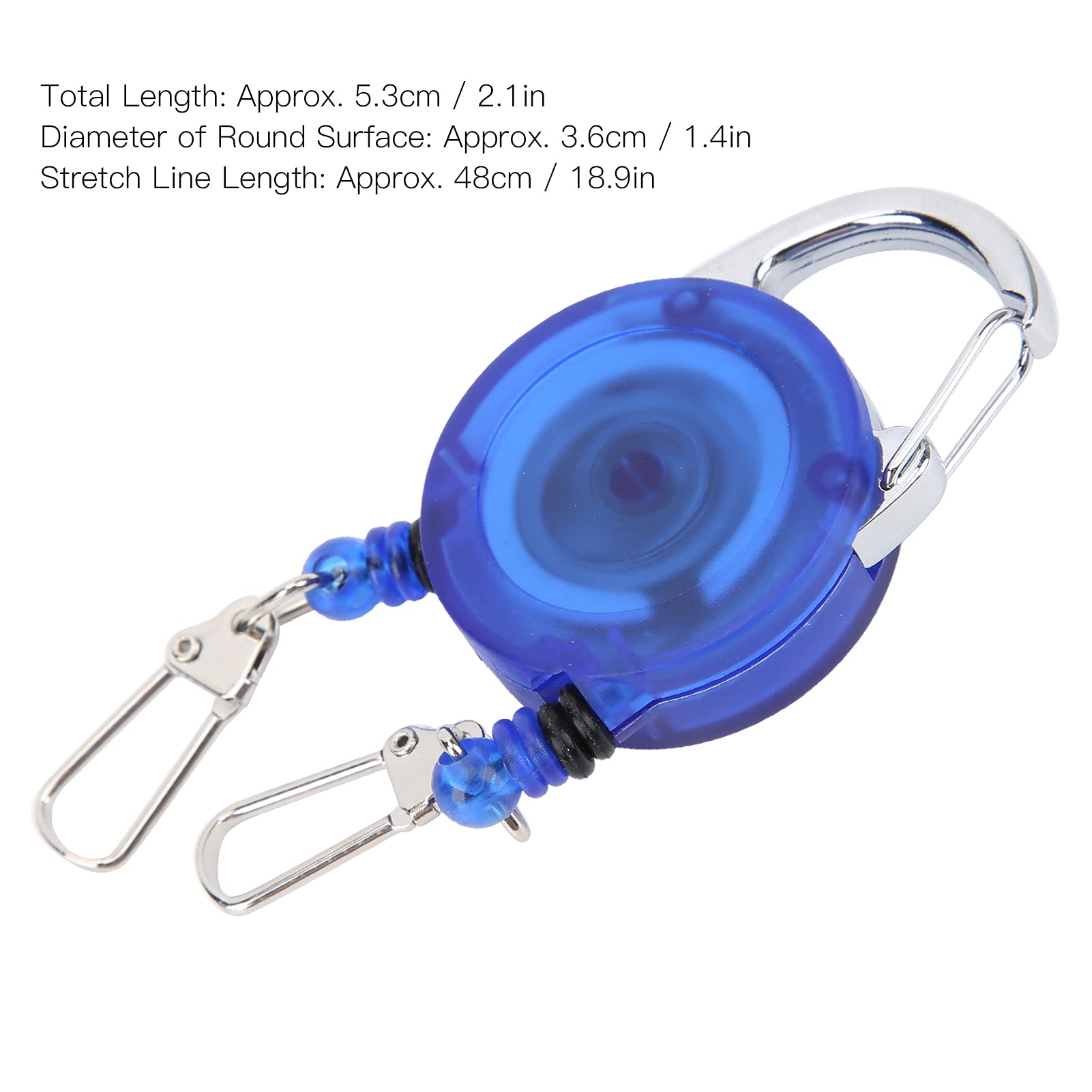 Shanrya Fly Fishing Tool Retractor, Portable and Light Convenient to Use Retractable Steel Wire Retractor for Outdoor Fishing Accessory