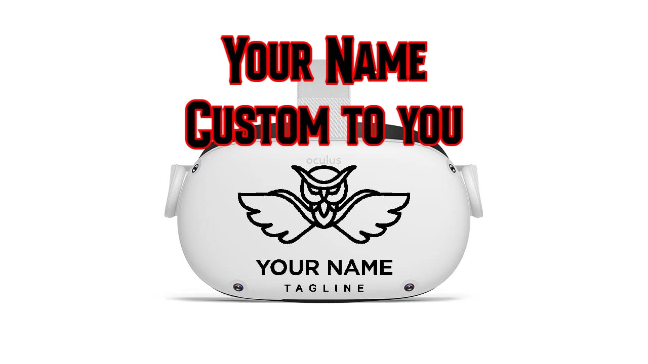 Your Name Custom - Oculus Quest 2 - Decals - Black