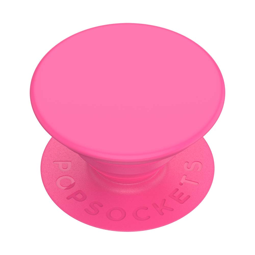 PopSockets: Phone Grip with Expanding Kickstand, Pop Socket for Phone - Neon Pink