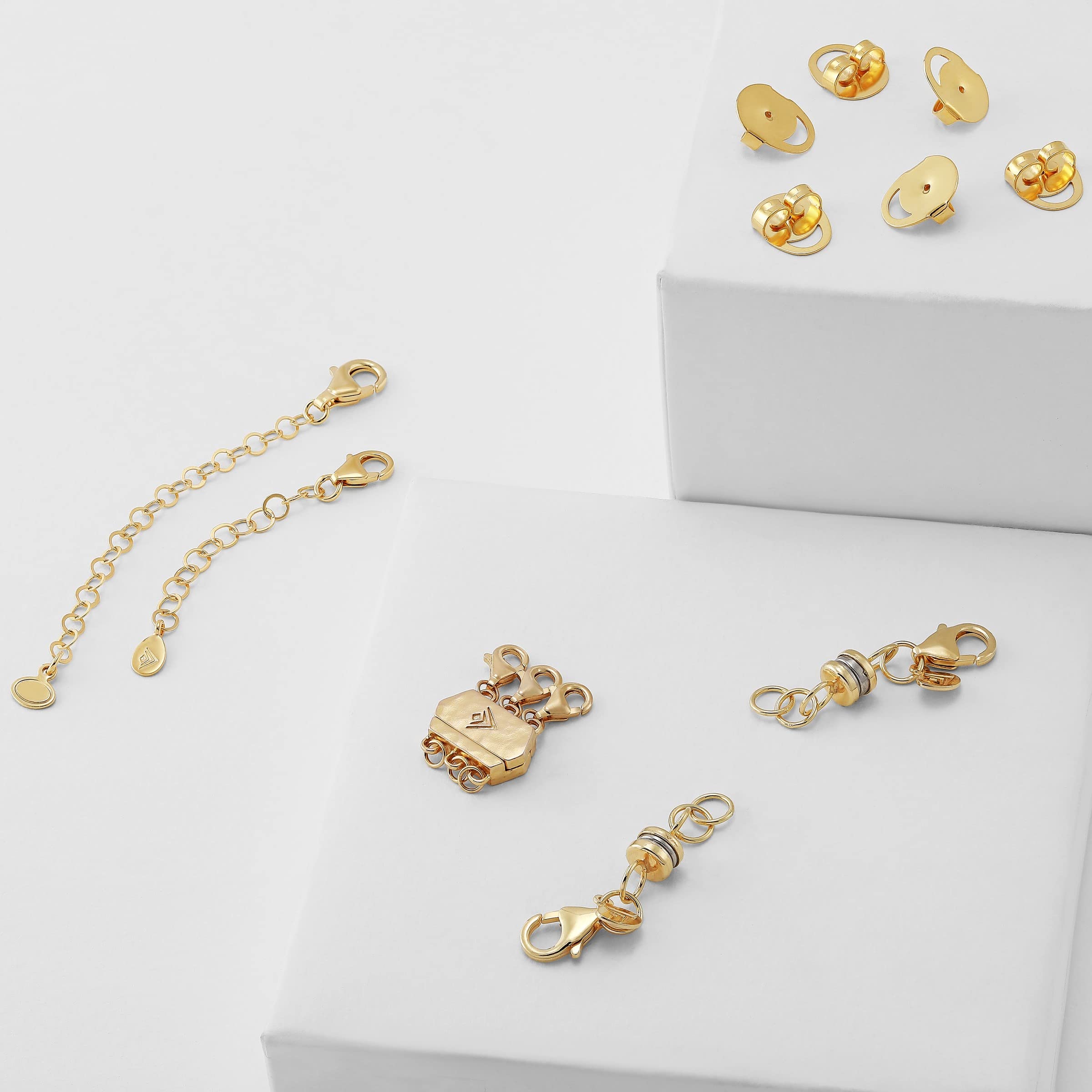 Silpada 'Three Pair Happy Back' Earring Back Set in Gold-Plated Sterling Silver