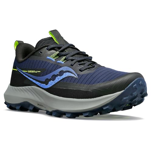 Saucony Women's Peregrine 13 Trail Running Shoe, Night/Fossil, 9