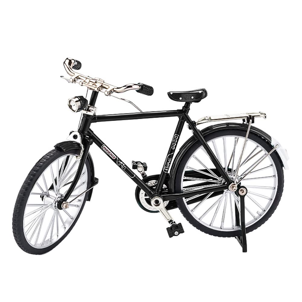 VALINK DIY Bicycled Model kit, Bike Model DIY, Mini Retro Style, Retro Classic Metal Art Bike Model Black