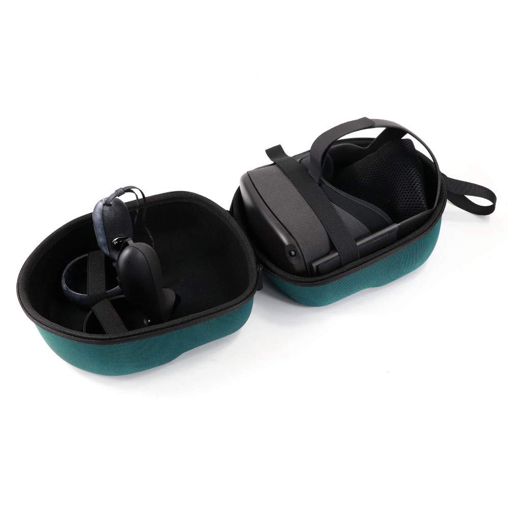 MASiKEN Hard EVA Case for Oculus Quest All-in-one VR Gaming Headset, Oculus Quest Travel Carrying Case (Green)
