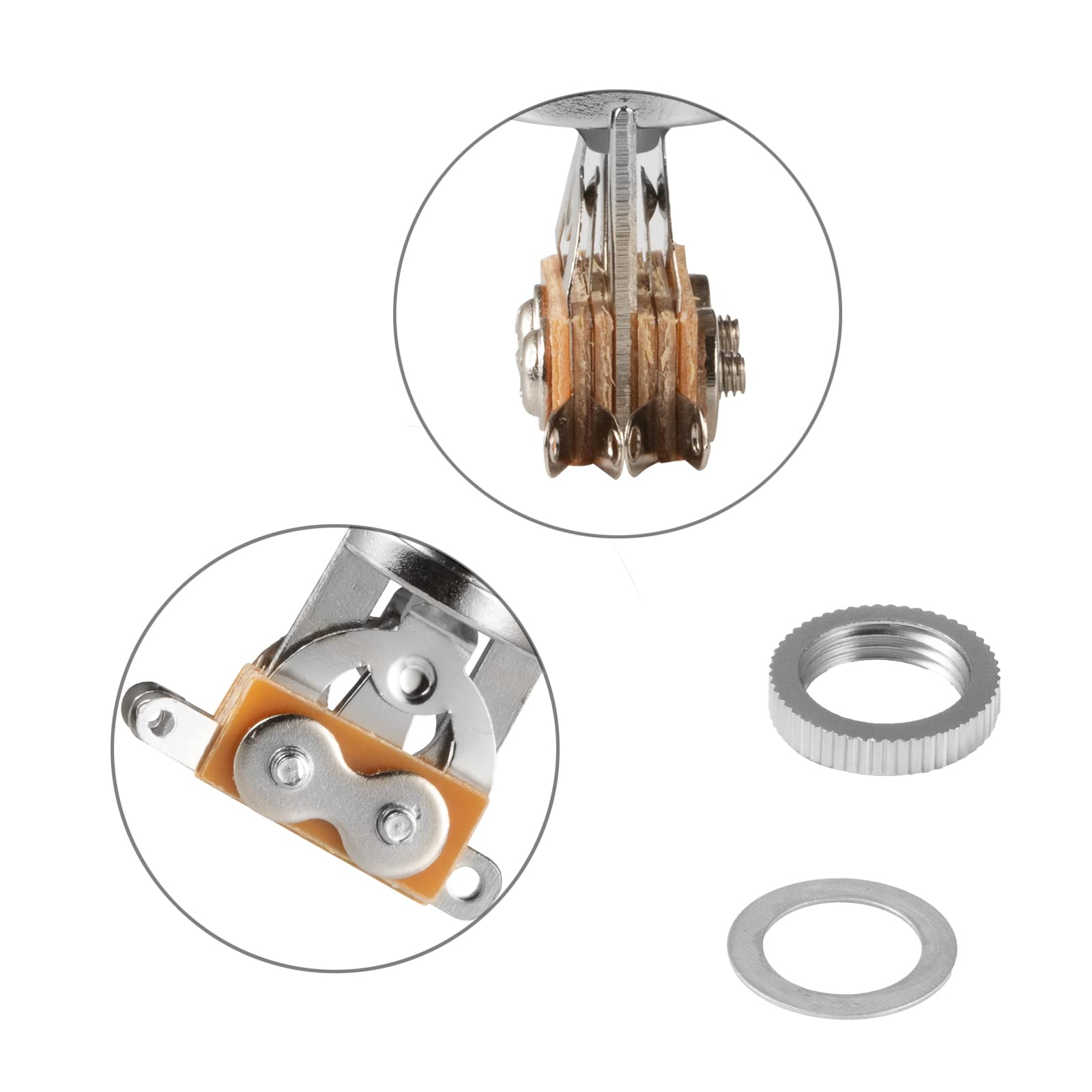 Randon 3 Way Short Straight Guitar Toggle Switch Pickup Selector with Tip Knob Caps Compatible with Gibon Toggle Les Paul Electric Guitars