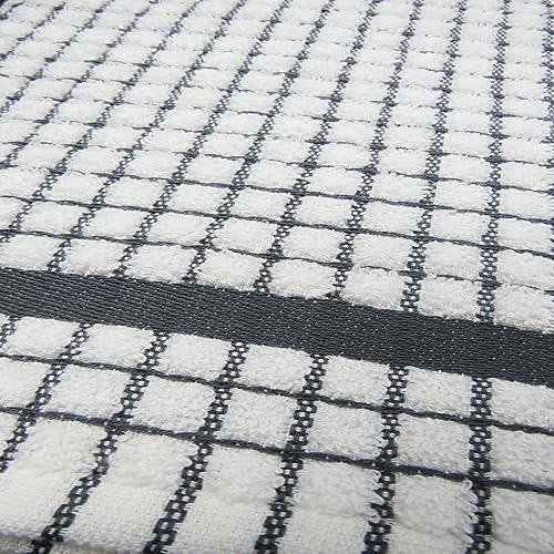 Samuel Lamont Poli Dri 100% Cotton Dish Towel - Charcoal Grey