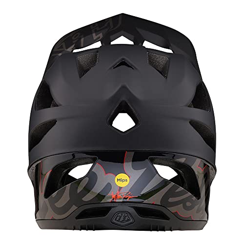 Troy Lee Designs Stage Adult Bicycle Downhill Enduro Helmet W/MIPS, Signature Black, X-Small/Small