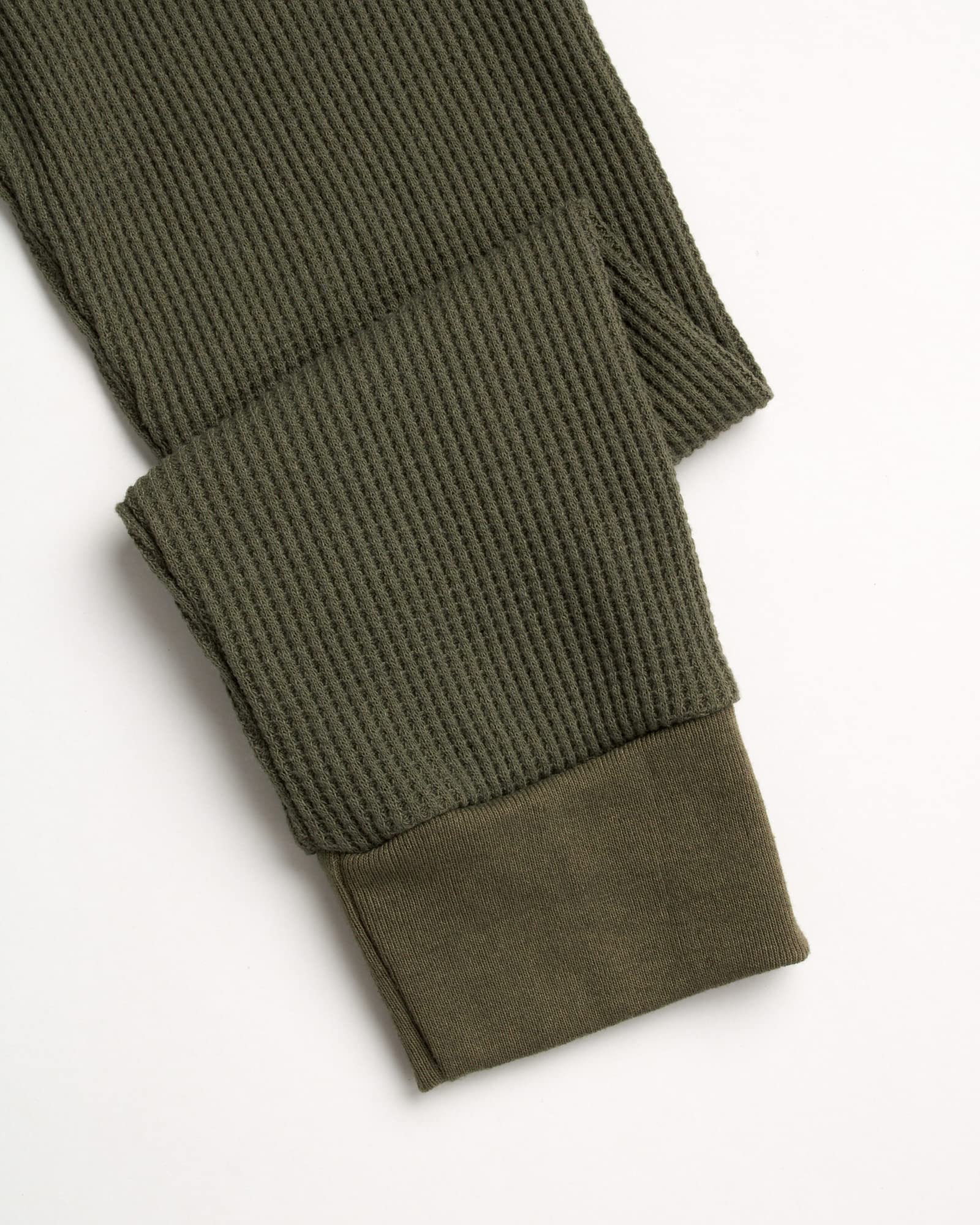 TONY HAWK Boys' T-Shirt - 2 Pack Thermal Waffle Knit Long Sleeve Shirt (Size: 8-16), Size 14/16, Olive/Olive