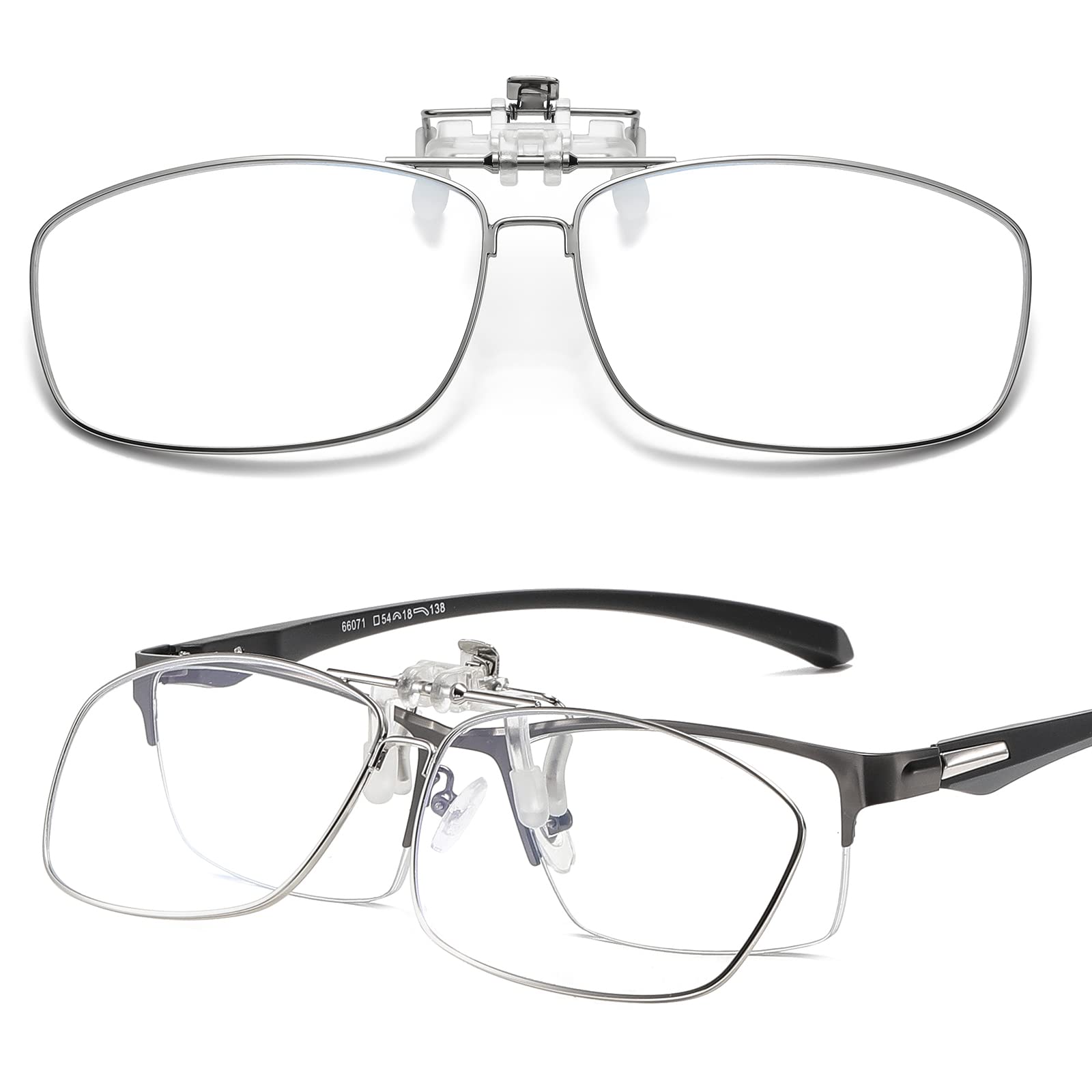 SHEEN KELLY Blue Light Blocking Computer Lens Anti Blue Light Clips Anti Eye Strain UV Reading Glass Unisex (Men/Women) (clear)