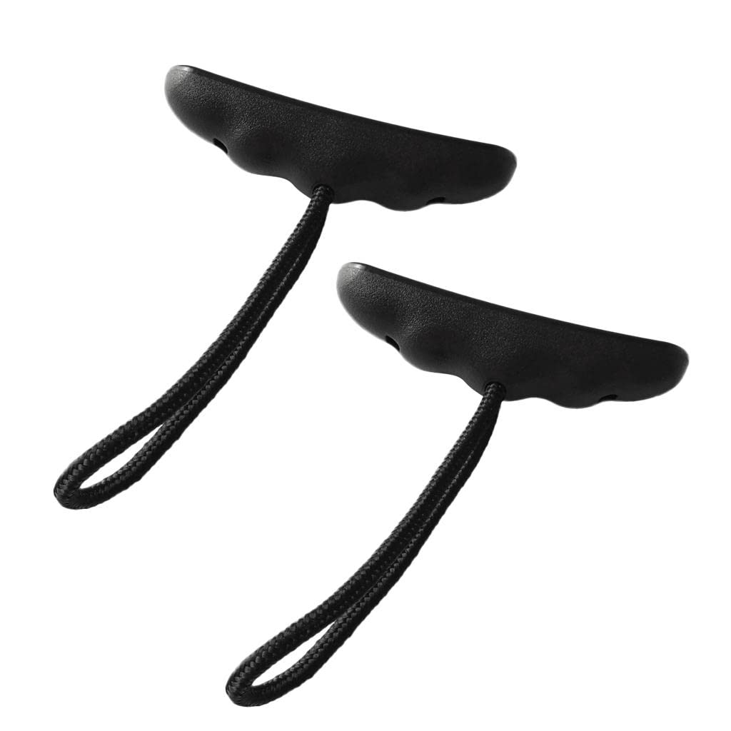 MonkeyJack 2 Pieces Lightweight Durable Nylon Inflatable Boat Canoe Kayak Carry Grip Pull Handle & Cord Replacement 100cm