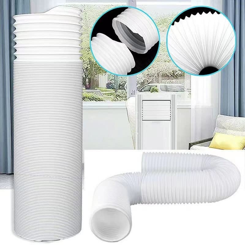 YYJINGYOU Air Conditioner Hose Portable Exhaust Vent Length Anti-Clockwise Thread (5.11 inches * 2 Meters)