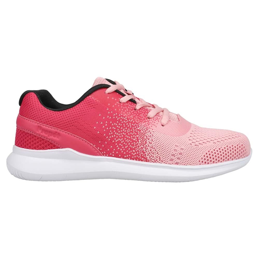 Propet Womens Travelbound Duo Knit Lace Up Sneakers Shoes Casual - Pink - Size 10 D