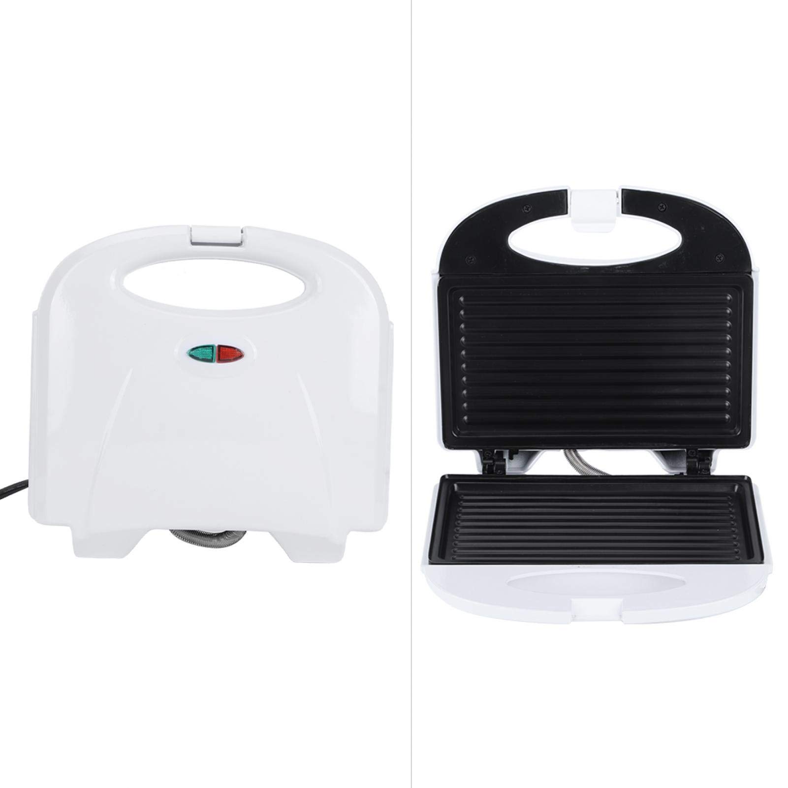 Omabeta Multifunction Electric Mini Sandwich Bread Maker Sandwich Toaster Bread Maker Grill Panini Breakfast Machine Baking Pan Kitchen Accessory with Non-Stick Plates, LED Indicator Lights