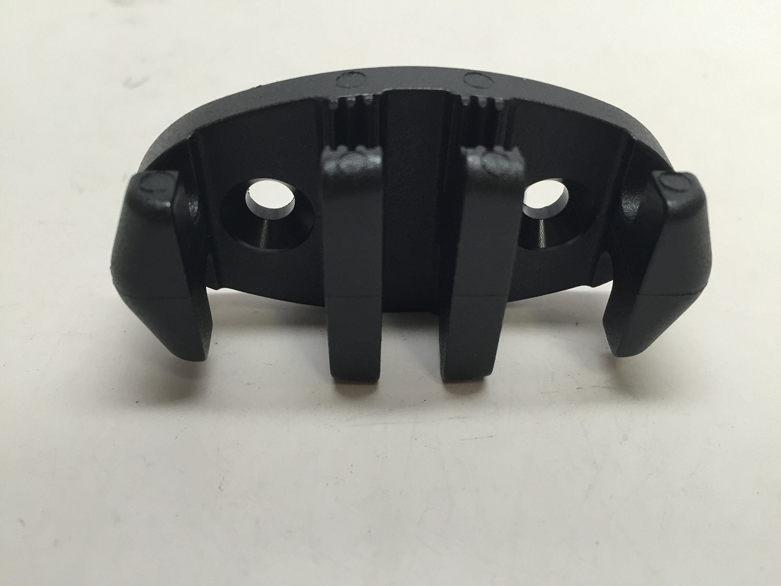 MARINE BOAT CANOE KAYAK PAIR of BLACK PC ZIGZAG ANCHOR CLEAT for BOW SAFETY LINE