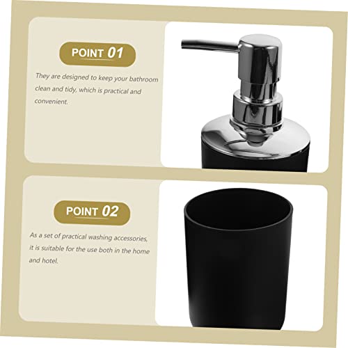RORPOIR 1set Bathroom Set Soap Makeup Accessories Tumbler Rinsing Cup Bath Accessories Bathing Accessories Cotton Swabs for Makeup Make up Kit Toilet Tray Dressing Table Plastic Simple