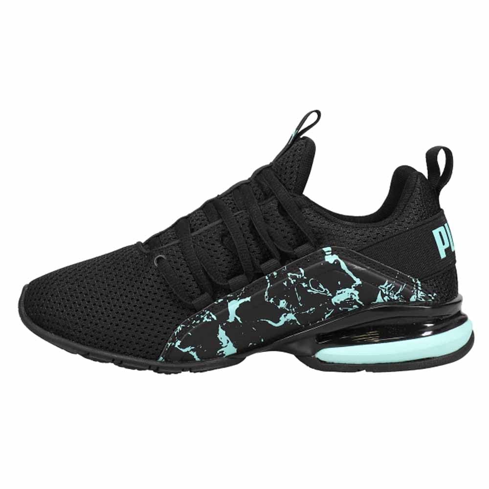 Puma Womens Axelion Marble Training Sneakers Shoes - Black - Size 7.5 M