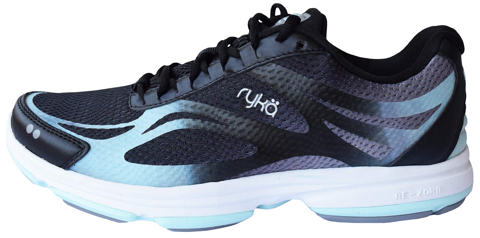 Ryka Women's Devotion Plus 2 Black/Mint Walking Shoe 11 M