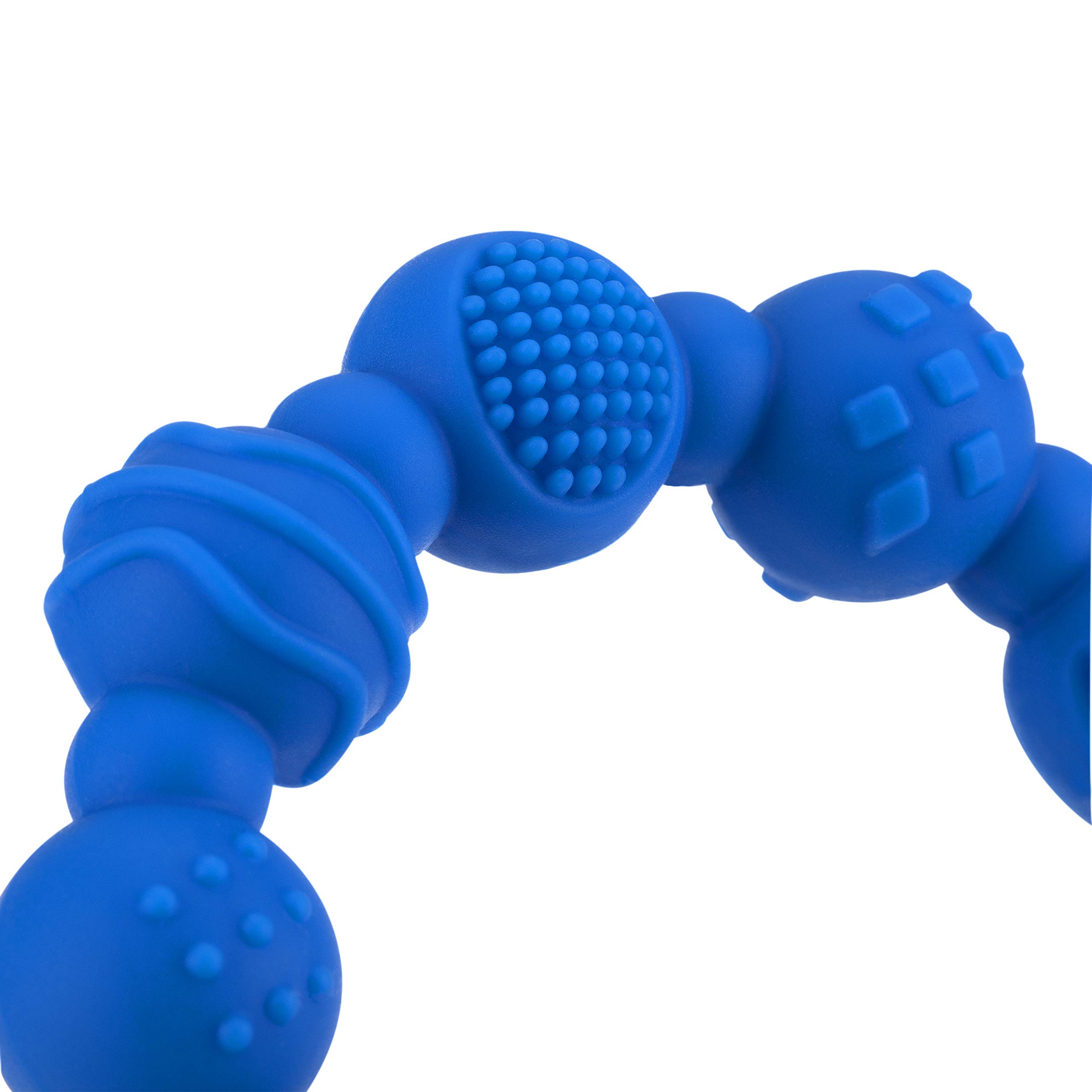 Nuby Silicone Teether Ring, 2 Pack, 3M+, Colors May Vary, Multi