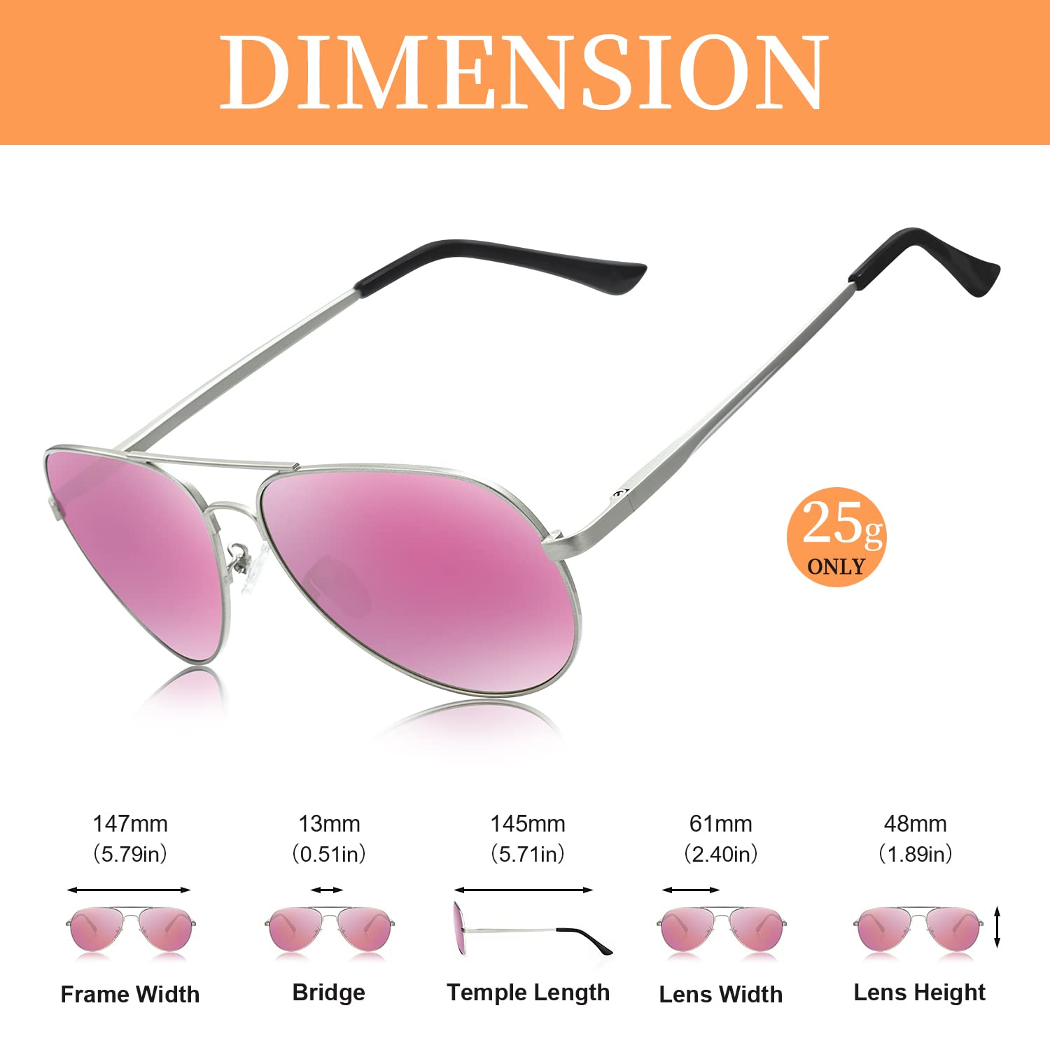 SIPHEW 2 Pack Classic Round Polarized Sunglasses for Women Lightweight UV Protection Anti-Glare Shades