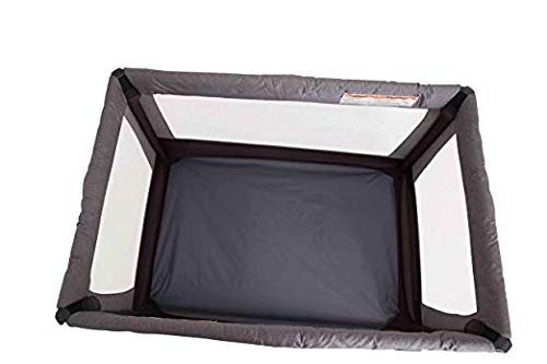 Nuby Universal Waterproof Playard Sheets (Set of 2) Baby Infant Portable Playpen Bed Chevron White/Grey