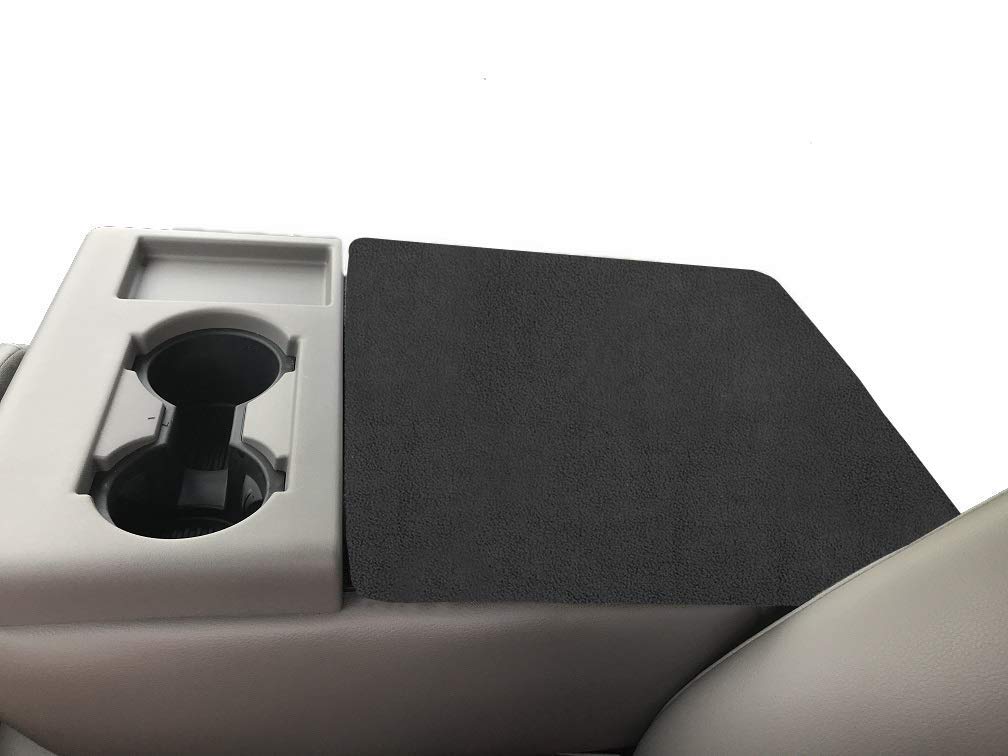 MOEBULB Center Console Lid Armrest Soft Pad Protector Cushion Cover Compatible for 2010-2018 Ford F150 F250 Truck SUV (without Latch Opening Hole)