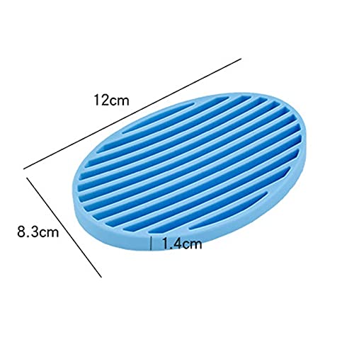 PLMM soap Box, Colorful Silicone Flexible Soap Dish Plate Tray Drain Ovaled Portable Soap Dishes Kitchen Bathroom Tools Storage Holder Soapbox (Color : Pink)