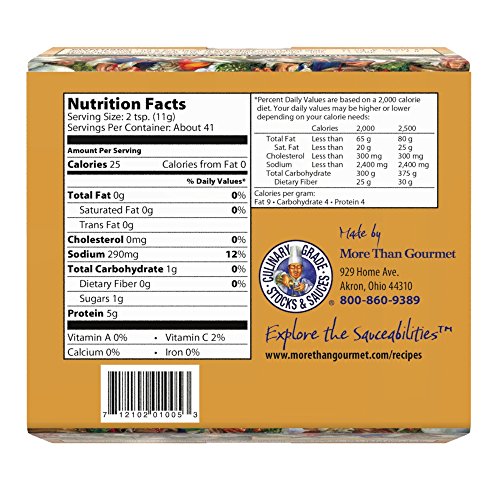 More Than Gourmet Glace De Viande Gold, Reduced Brown Stock, 16-Ounce Packages