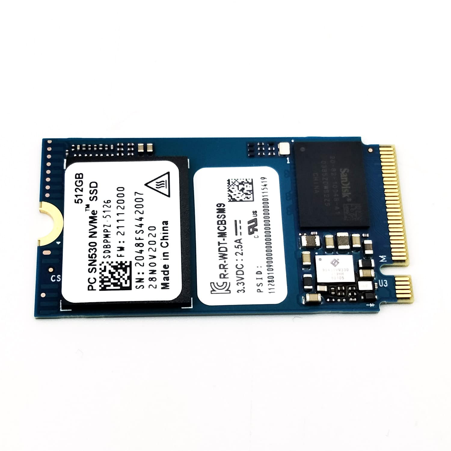 Yassdwbn SSD SN530 2242 512GB M.2 PCIe 3.0×4 NVME PCIE Solid State Drive