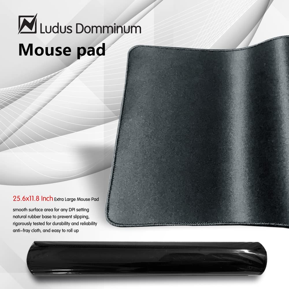 Ludus Dominum 4-in-1 Gaming Combo Set Wired RGB Backlit Gaming Keyboard 7200 DPI Programmable Macro Mouse Stereo Headphone and Extra Large Mouse Pad (White)