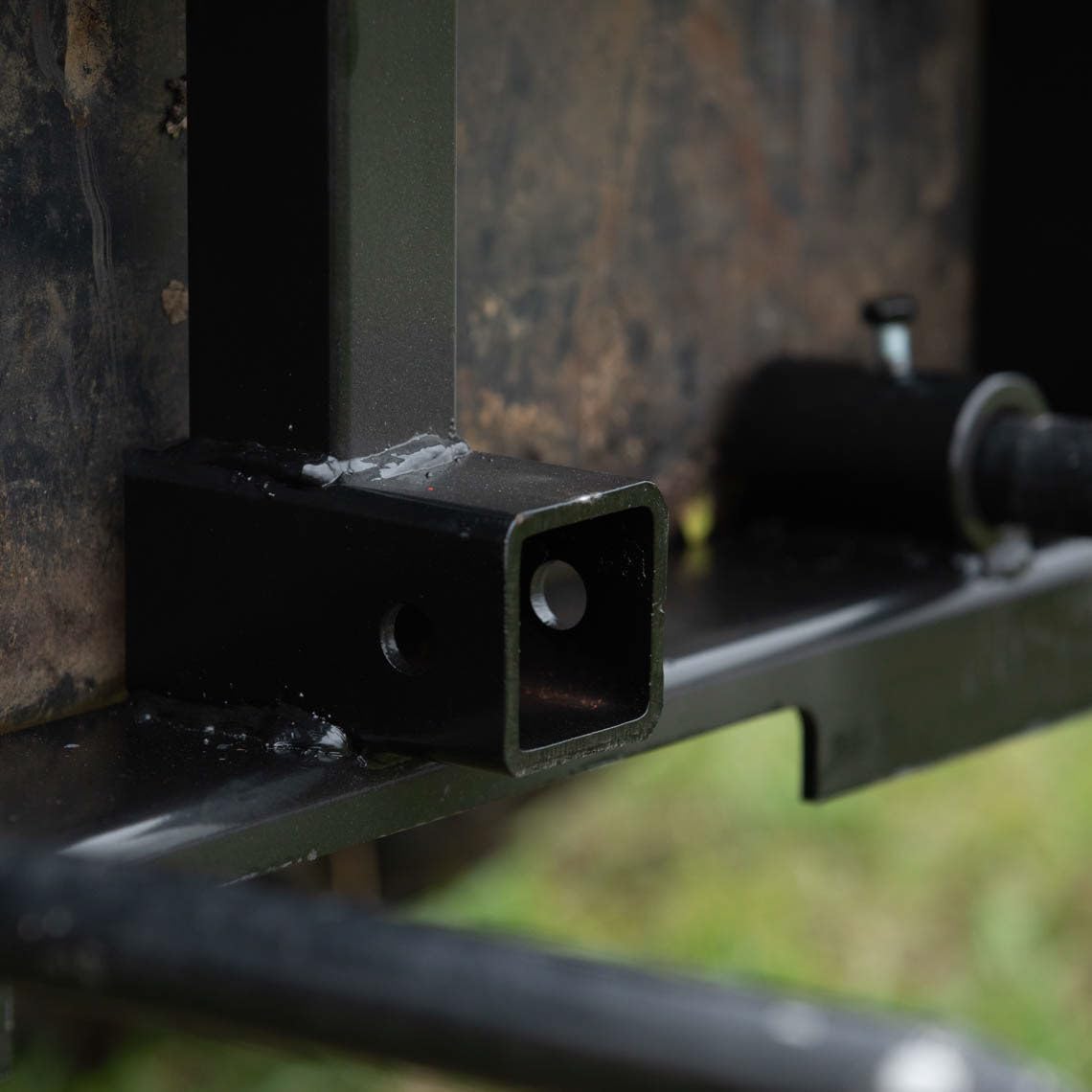 Titan Attachments Skid Steer Pallet Fork Frame Attachment, 48â€ Fork Blades, Rate 4,000 LB, Quick Tach Tractor, Receiver Hitch
