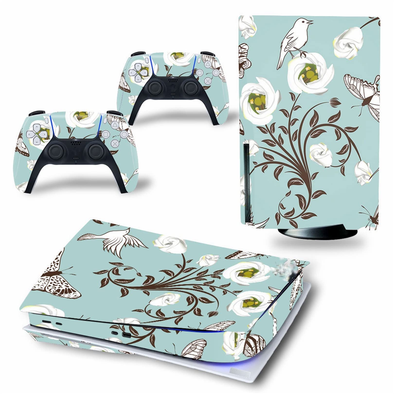 Top factory BUCEN for PS5 Skin Disc Edition & Digital Edition Console and Controller Vinyl Cover Skins Wraps Scratch Resistant, Compatible with for PS5 530897 Anti Scratch (Size : Digital Edition)