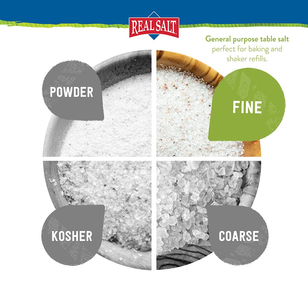 Redmond Real Sea Salt - Natural Unrefined Gluten Free Fine, 0.21 Ounce Pocket Shaker (6 Pack)