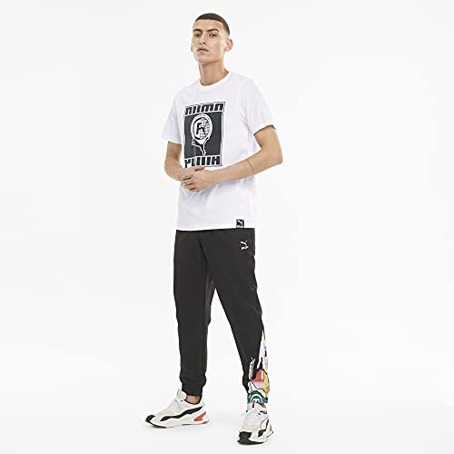 PUMA mens Puma Intl Tee TShirt, Puma White, XSmall US
