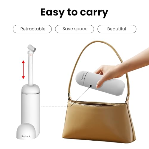 Redsack Portable Travel Bidet for Women or Men, Peri Bottle Postpartum, Camping Handheld Bidet Sprayer (White)