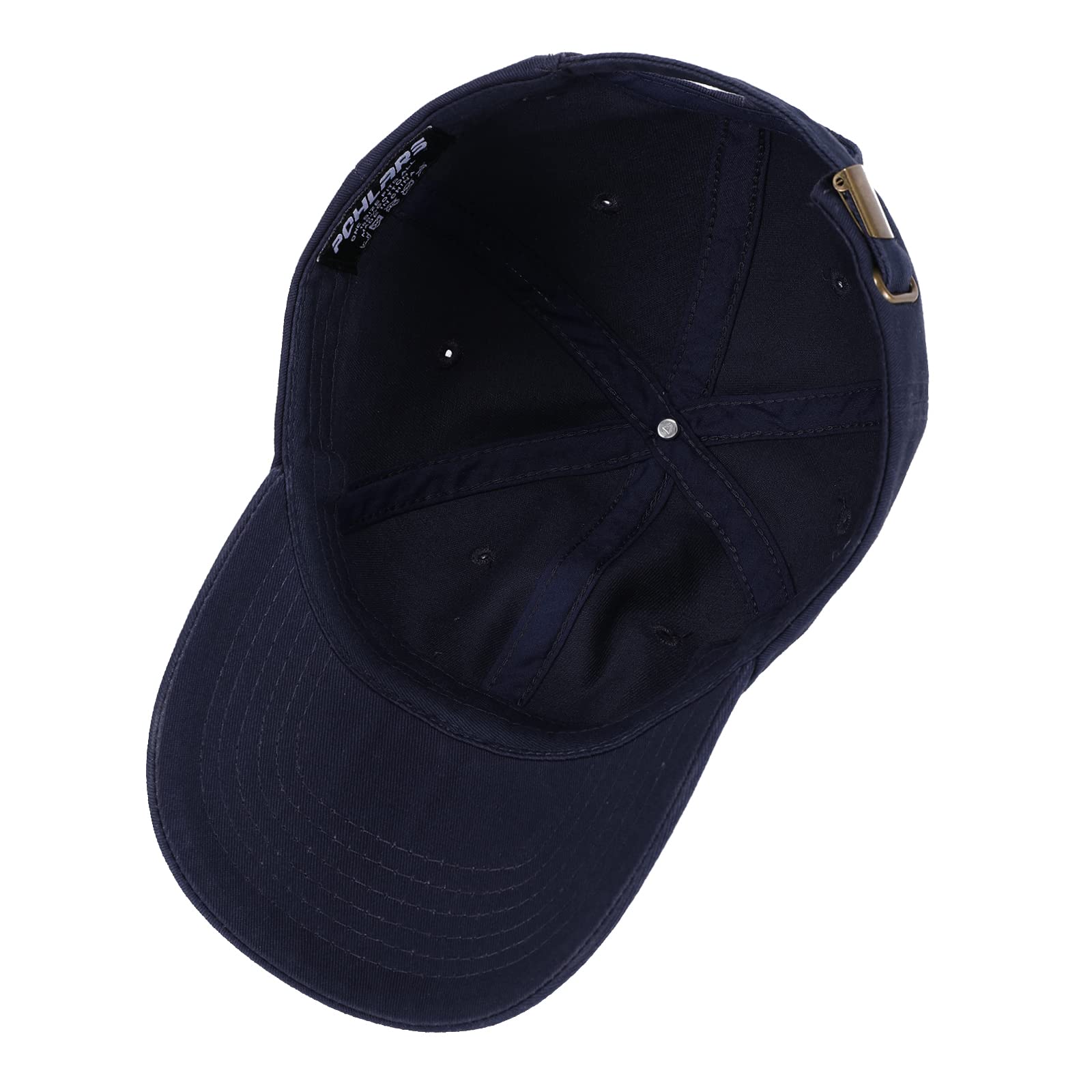 POHLARS Adjustable Size Low Profile Cotton Baseball Caps Men Women Premium Dad Hat Unstructured Plain Cap All Season(Navy)