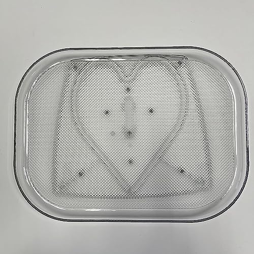 QIYIXI Lazy Susan Turntable for Refrigerator Organizers Storage - Rectangle Fridge Clear Long Tray Turntable Condiments Spice Rotating Storage Rack for Kitchen Cabinet, Dining Table, Countertop 15.75"