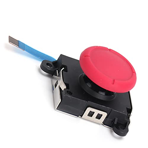 Shanrya Joystick Replacement, Thumb Stick Wear Resistant for Switch Lite Controller(red)
