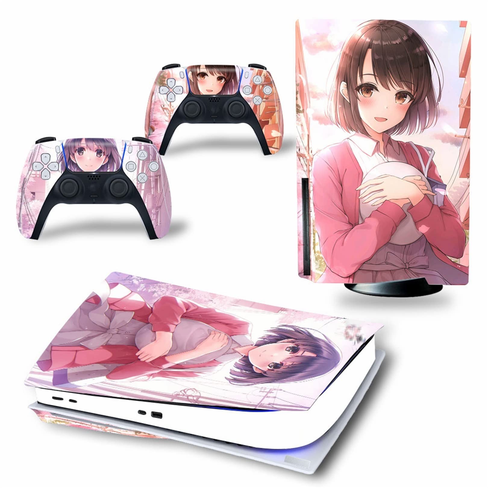 Top factory BUCEN for PS5 Skin Disc Edition & Digital Edition Console and Controller Vinyl Cover Skins Wraps Scratch Resistant, Compatible 95131 Anti Scratch (Size : Digital Edition)
