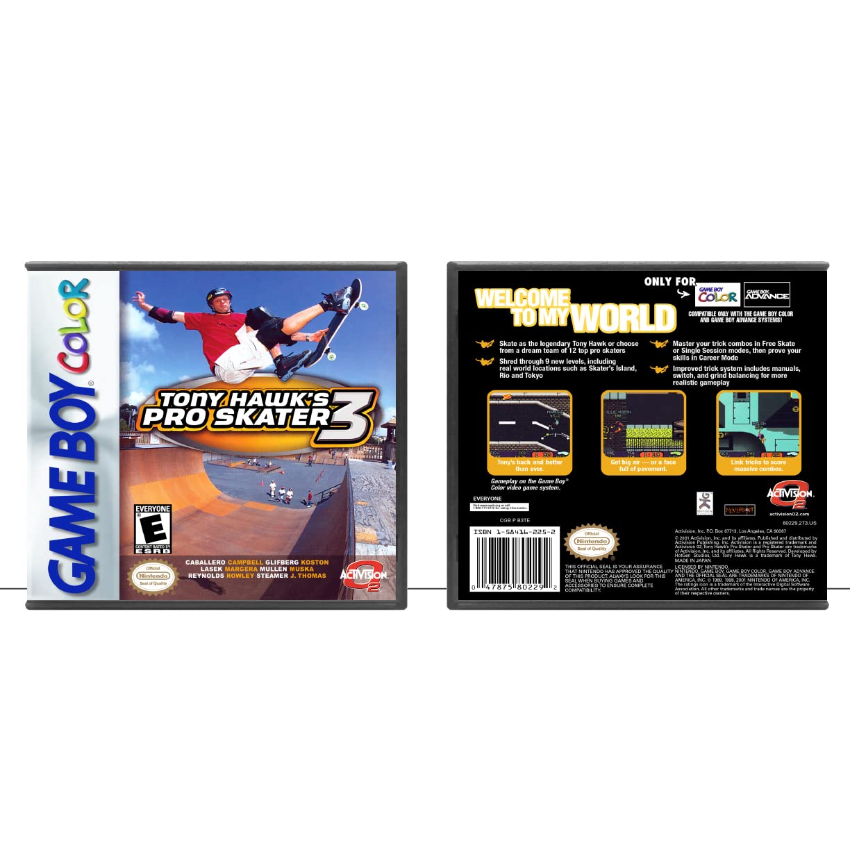 Tony Hawk's Pro Skater 3 | (GBC) Game Boy Color - Game Case Only - No Game