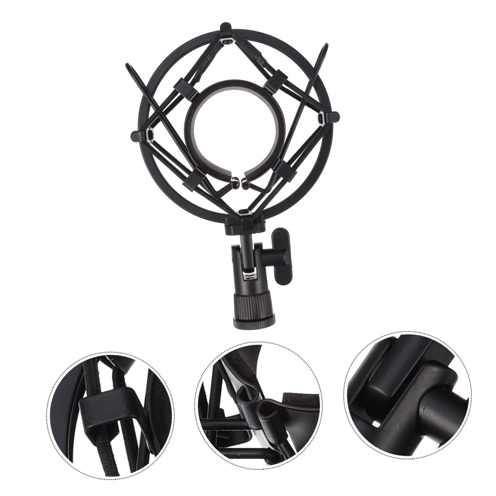 SUPVOX 1pc Microphone Shock Mount Portable Mic Stand Microphone Holder for Mic Stand Condenser Microphone Mount Shockproof Microphone Holder Usb Mic Microphone Shockproof Stands Mic Mount