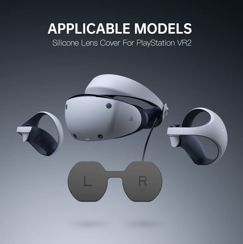 TATAVR Lens Protector Cover Dust Proof for PS VR2 Lens, Silicone Anti-Dust Lens Protective Shell Cover Accessories Compatible with PlayStation VR2 Headset PSVR2 Accessories