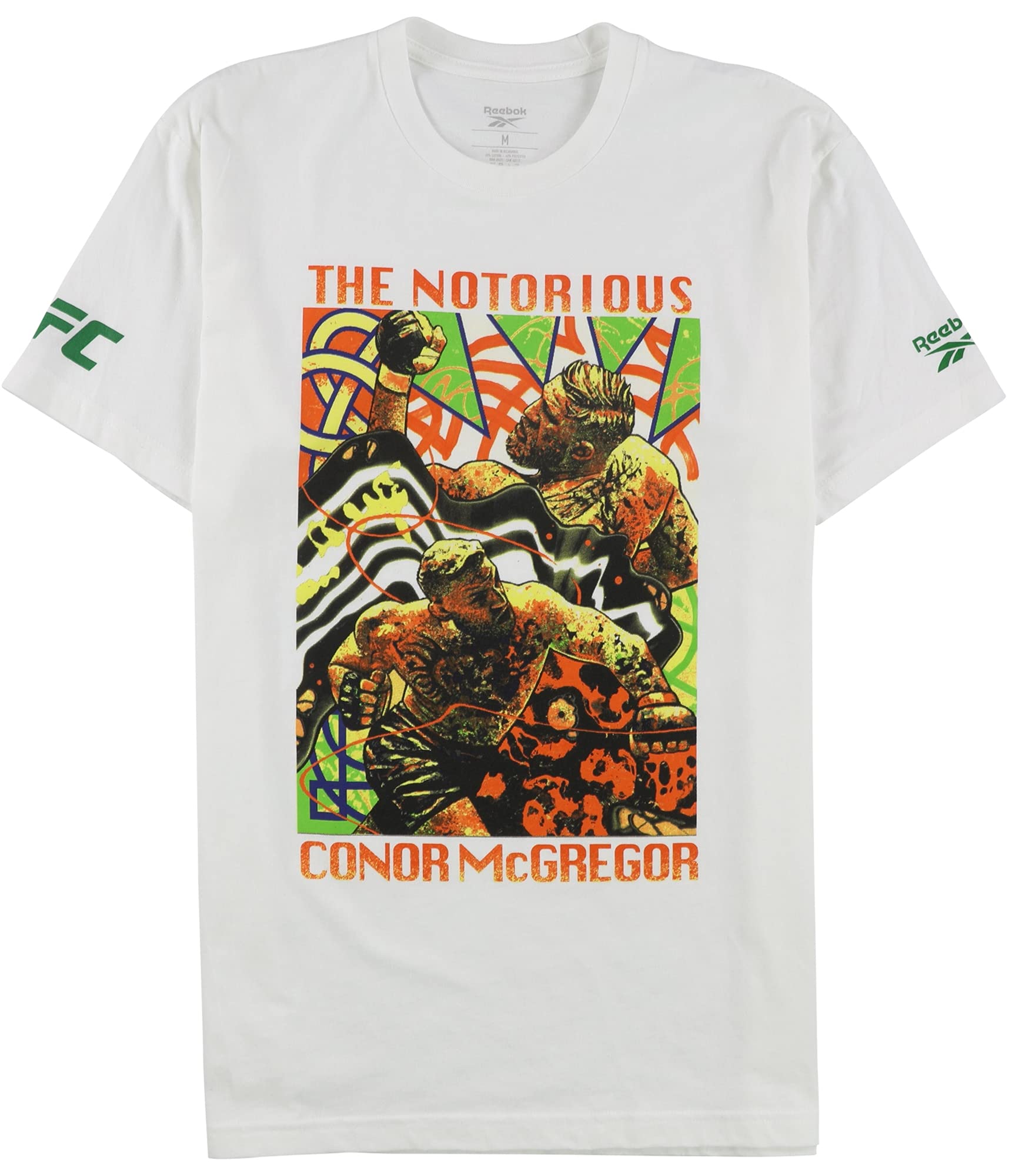 Reebok Mens Notorious Graphic T-Shirt, White, Large