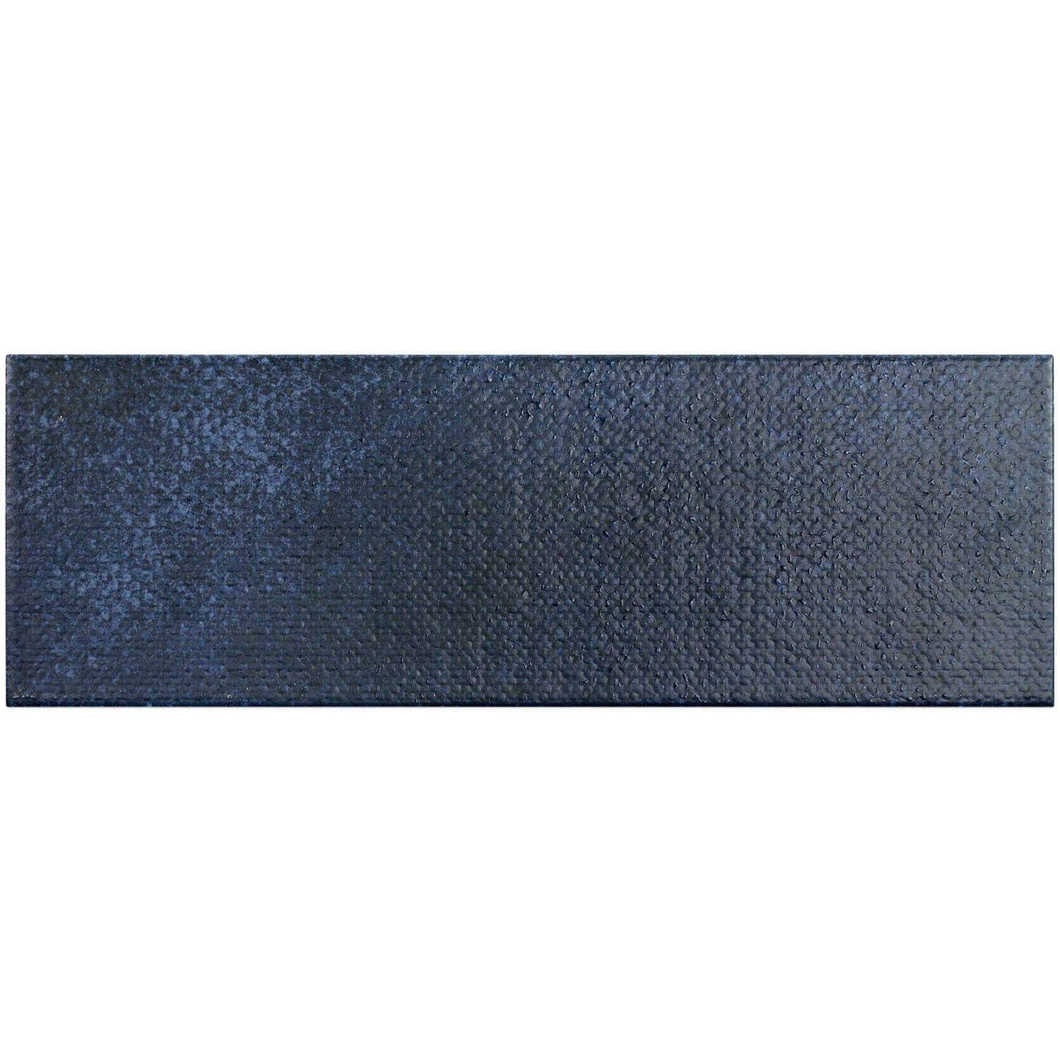 Piston Camp Blue Canvas 4 in. x 12 in. Ceramic Subway Wall Tile (34 Pieces 10.97 Sq. Ft. / Case)
