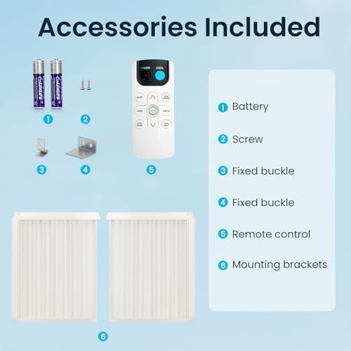 ZAFRO 12000BTU U-Shaped Window Air Conditioner Cools up to 550 Sq.Ft., Ultra Quiet Energy-Efficient Cooling, With Remote Control, White