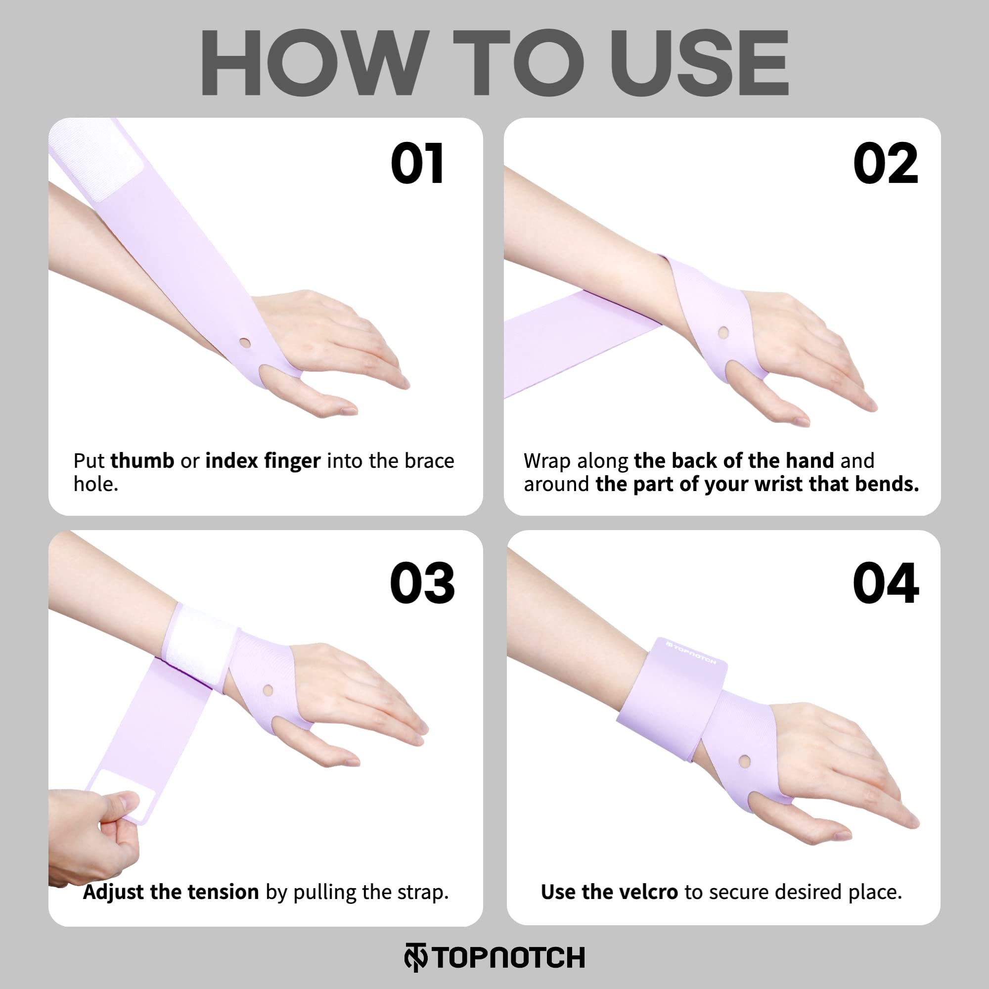 TopNotchGolf Ultra Thin Light Weight Adjustable Wrist Brace - For Both Men and Women, 24hours Comfort (Neon Pink)
