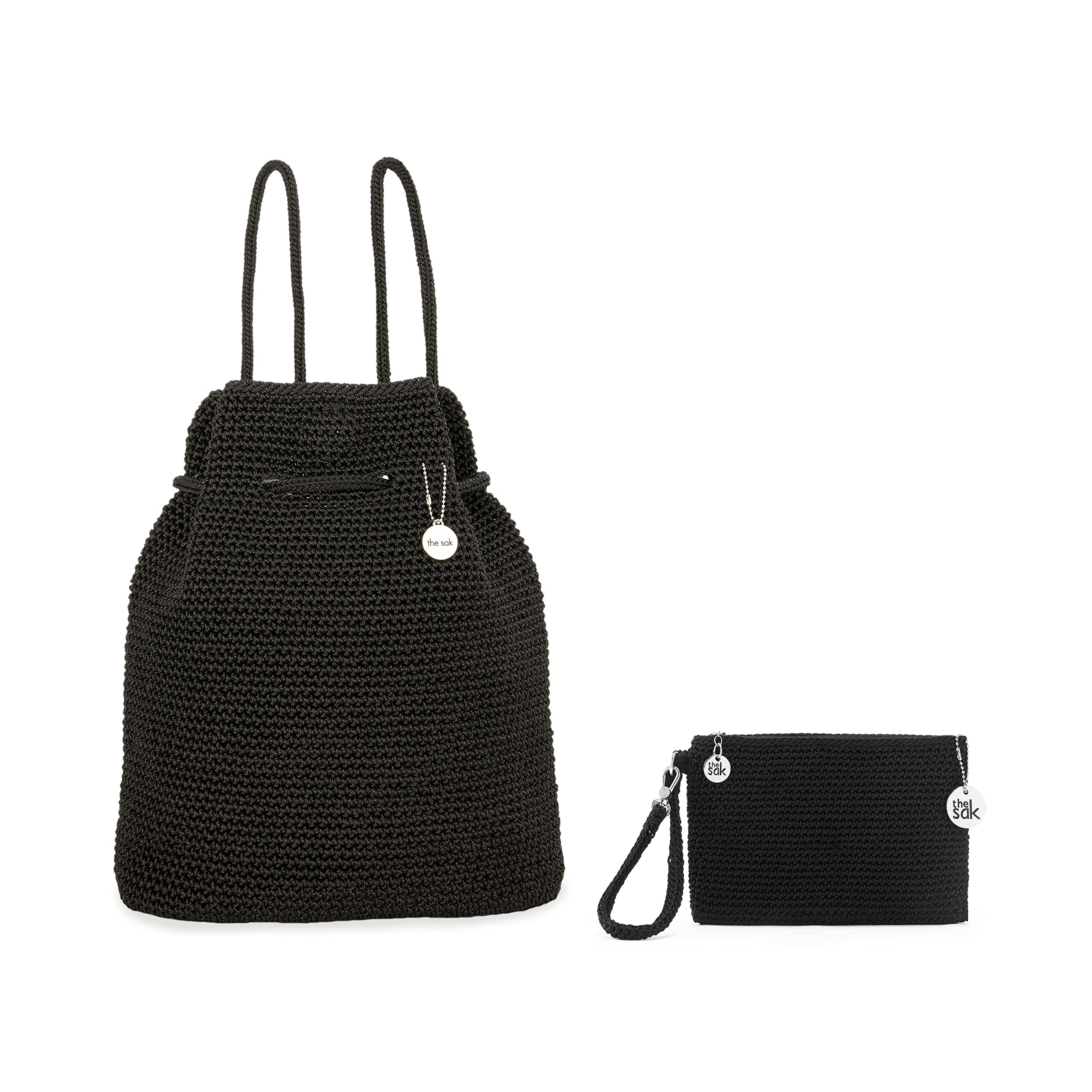 The Sak Dylan Backpack and Crochet Craze Whatever Wristlet, Crochet Backpack and Wallet Bundle