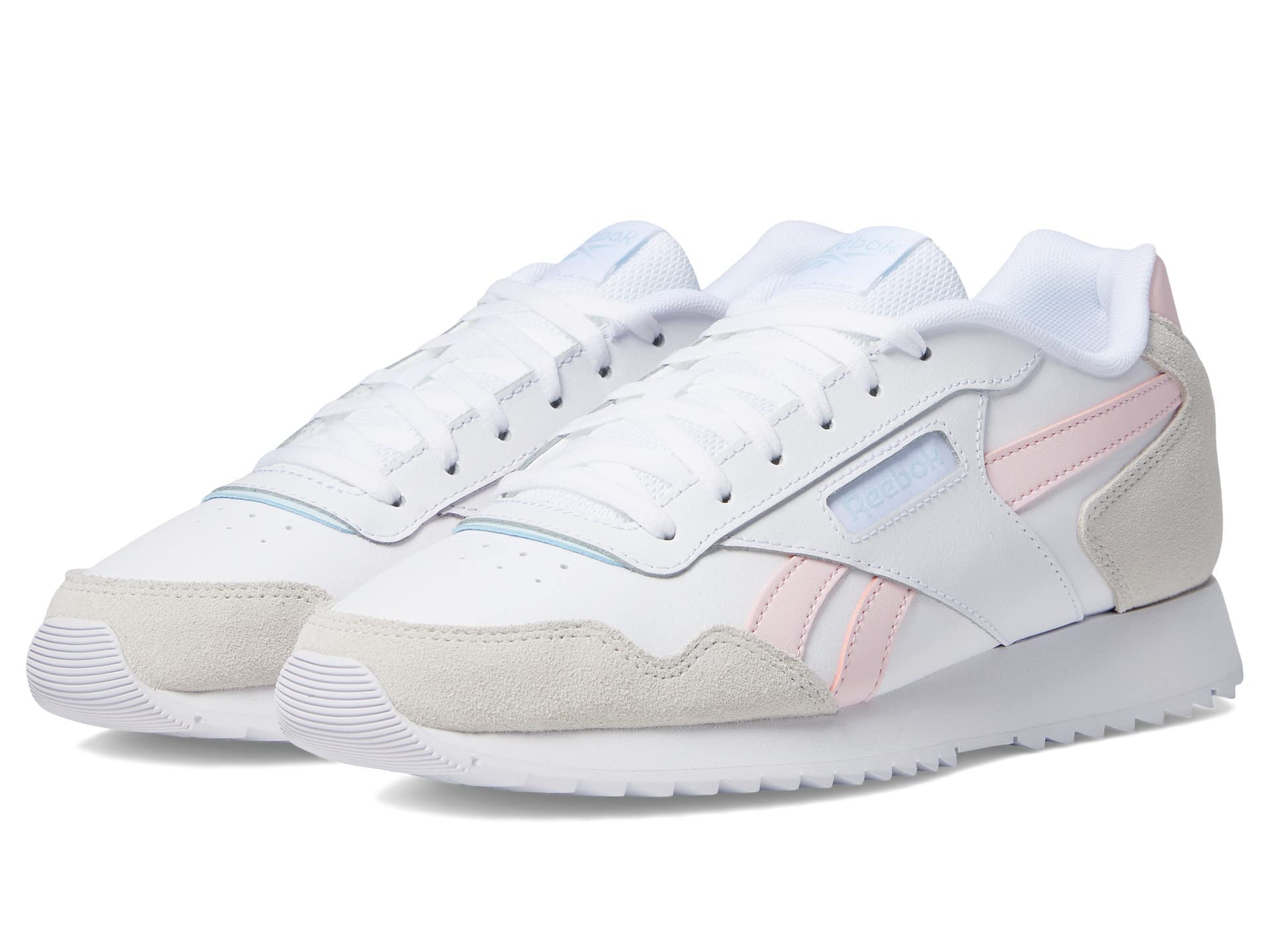 Reebok Women's Glide Sneaker, White/Pure Grey/Porcelain Pink, 10.5